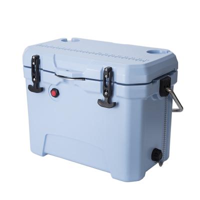China 20QT Rotomolded Hard Sided Cooler Box Freezer Portable Camping Picnic Ice Chest for sale
