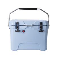 China 20QT Rotomolded Hard Sided Cooler Box Freezer Portable Camping Picnic Ice Chest for sale