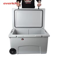 China Plastic Picnic Outdoor Ice Food Cooler Box with Wheel 25L 35L 50L 65L 110L for sale