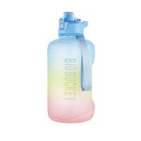 China Portable Motivational Workout Plastic Water Bottle Half Gallon With Handle for sale