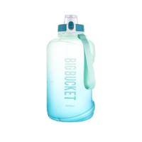 China Portable Motivational Workout Plastic Water Bottle Half Gallon With Handle for sale
