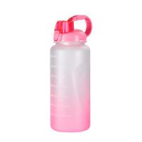 China BPA Free Plastic Water Bottle Half Gallon 64 oz Motivational Sports Gym Jug Custom Logo for sale