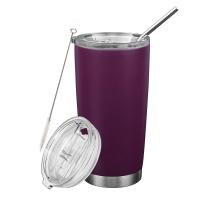 China Customizable 20oz 30oz Stainless Steel Tumbler Double Wall Insulated Mug with Flip Lid for sale