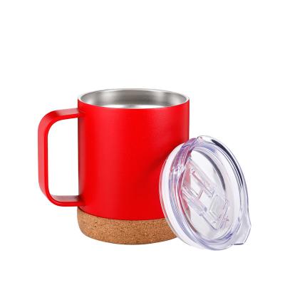 China Portable Insulated Stainless Steel 12oz Travel Coffee Mug with Handle 304 for sale