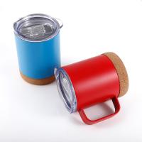 China Portable Insulated Stainless Steel 12oz Travel Coffee Mug with Handle 304 for sale