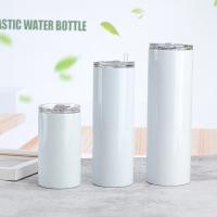 China 16oz 20oz Blank Skinny Stainless Steel Tumbler Vacuum Insulated with Lid 304 Grade for sale