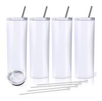 China 20oz 304 Stainless Steel Skinny Tumbler with Lid Straw Custom Logo Insulated Cup for sale