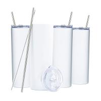 China 20oz 304 Stainless Steel Skinny Tumbler with Lid Straw Custom Logo Insulated Cup for sale