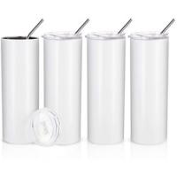 China 20oz 304 Stainless Steel Skinny Tumbler with Lid Straw Custom Logo Insulated Cup for sale