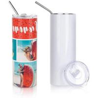 China 20oz 304 Stainless Steel Skinny Tumbler with Lid Straw Custom Logo Insulated Cup for sale