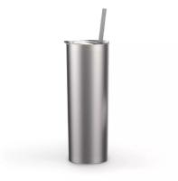 China 20oz Double Wall Stainless Steel Tumbler with Straw Gold Plated Printing 18/8 Food Grade for sale