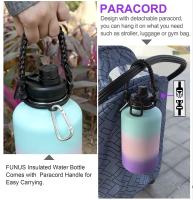 China 64 oz Wide Mouth Stainless Steel Thermos Flask Double Wall Insulated Beer Growler for sale