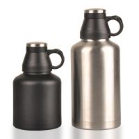 China Double Wall Stainless Steel Vacuum Flask Beer Growler 64 oz for Outdoor Sports for sale