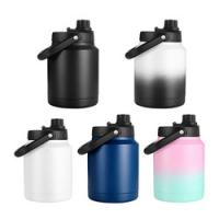 China Double Wall Stainless Steel Vacuum Flask Beer Growler 64 oz for Outdoor Sports for sale