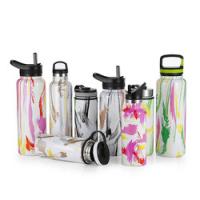 China Gradient Color 32 Oz Stainless Steel Sports Water Bottle Wide Mouth Vacuum Insulated for sale