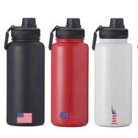 China Gradient Color 32 Oz Stainless Steel Sports Water Bottle Wide Mouth Vacuum Insulated for sale