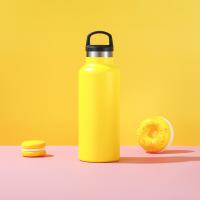 China Standard Mouth 18/8 Stainless Steel Sports Water Bottle 500ml Leak Proof Lid for sale