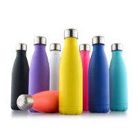 China 17oz Double Wall Insulated Drinks Bottle Cola Shape Metal Water Flask for sale