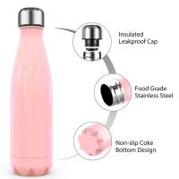 China 17oz Double Wall Insulated Drinks Bottle Cola Shape Metal Water Flask for sale