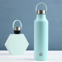 China Double Walled Stainless Steel Sport Thermos Water Bottle 32oz Vacuum Insulated with Handle for sale