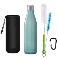 China 500ml Thermal Insulated Stainless Steel Water Bottle Cola Shape No Leaks Cold 24hrs Hot 12hrs for sale