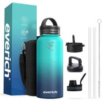 China Powder Coated Stainless Steel Water Bottle Double Wall Vacuum Insulated 22oz Wide Mouth for sale