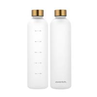 China Frosted Tritan Plastic Water Bottle 1000ml 600ml Custom Logo Motivational Fitness for sale