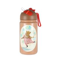 China Insulated Stainless Steel Double Wall Kids Water Bottle 14oz Vacuum Flask with Straw Lid for sale