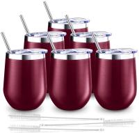 China Custom Stainless Steel Vacuum Insulated Wine Tumbler 12oz 18/8 Break Proof for sale