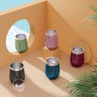 China Custom Stainless Steel Vacuum Insulated Wine Tumbler 12oz 18/8 Break Proof for sale