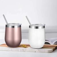 China Custom Stainless Steel Vacuum Insulated Wine Tumbler 12oz 18/8 Break Proof for sale