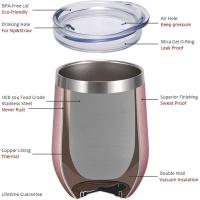 China Custom Stainless Steel Vacuum Insulated Wine Tumbler 12oz 18/8 Break Proof for sale