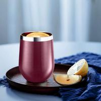 China Custom Stainless Steel Vacuum Insulated Wine Tumbler 12oz 18/8 Break Proof for sale