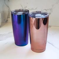 China Custom Logo 20oz 30oz Vacuum Insulated Stainless Steel Beer Tumbler Coffee Cup for sale