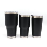 China 20 oz Stainless Steel Vacuum Insulated Tumbler with Straw for Hot Cold Drinks Beer Wine for sale