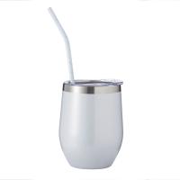 China Insulated Stainless Steel Wine Tumbler 320ml Powder Coated with Lid for sale