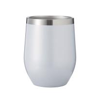 China Insulated Stainless Steel Wine Tumbler 320ml Powder Coated with Lid for sale