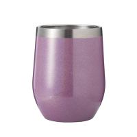China Insulated Stainless Steel Wine Tumbler 320ml Powder Coated with Lid for sale