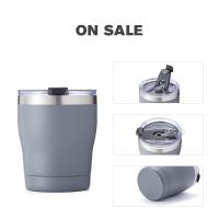 China Stemless Stainless Steel Wine Tumbler with Lid 12 oz BPA Free Insulated for sale