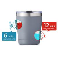 China Stemless Stainless Steel Wine Tumbler with Lid 12 oz BPA Free Insulated for sale
