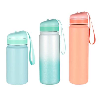 China Stainless Steel Spray Drink Bottle 2 in 1 Vacuum Insulated 12oz to 64oz BPA Free for sale