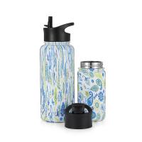 China Custom Logo 18/8 Stainless Steel Insulated Water Bottle 350ml Wide Mouth Vacuum Flask for sale