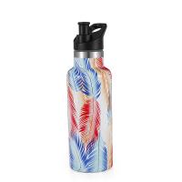 China Custom Logo 18/8 Stainless Steel Insulated Water Bottle 350ml Wide Mouth Vacuum Flask for sale