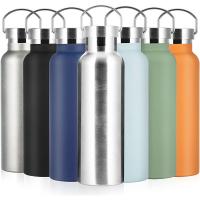 China Double Wall Vacuum Insulated Stainless Steel Water Bottle 1200ml 20oz for Camping Hiking Cycling Sports for sale