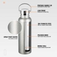 China Double Wall Vacuum Insulated Stainless Steel Water Bottle 1200ml 20oz for Camping Hiking Cycling Sports for sale