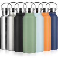 China Double Wall Vacuum Insulated Stainless Steel Water Bottle 1200ml 20oz for Camping Hiking Cycling Sports for sale