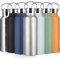 China Double Wall Vacuum Insulated Stainless Steel Water Bottle 1200ml 20oz for Camping Hiking Cycling Sports for sale