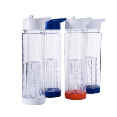 China Eco Friendly Plastic Fruit Infuser Water Bottle Tritan Reusable BPA Free for sale