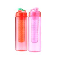 China Eco Friendly Plastic Fruit Infuser Water Bottle Tritan Reusable BPA Free for sale
