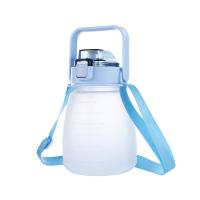 China 1200ml Tritan Motivational Plastic Water Bottle with Straw for Children BPA Free for sale